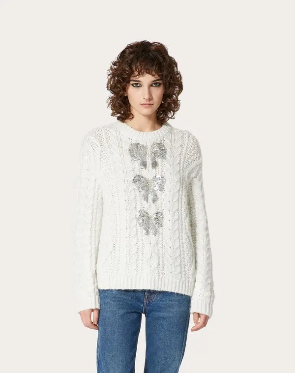 Valentino Garavani Knitted Inlaid Pullover