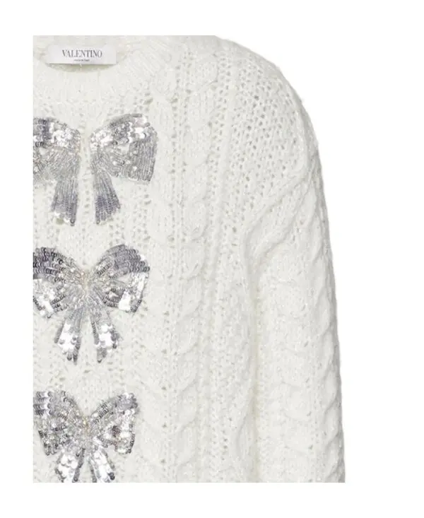 Valentino Garavani Knitted Inlaid Pullover