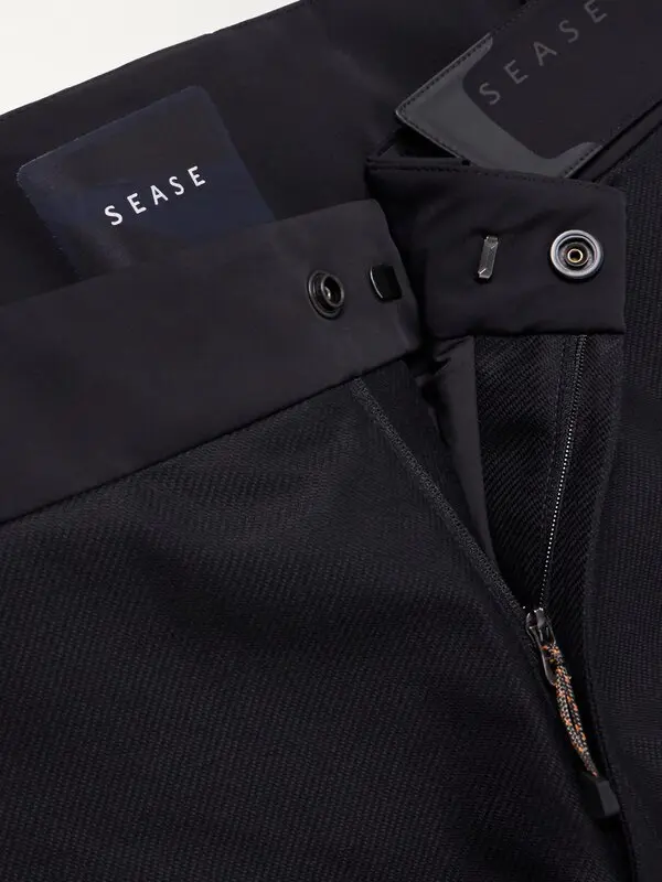 Sease Trace 2.0 Shell-trimmed Coated Wool And Cashmere-blend Twill Padded Ski Pants - Blue