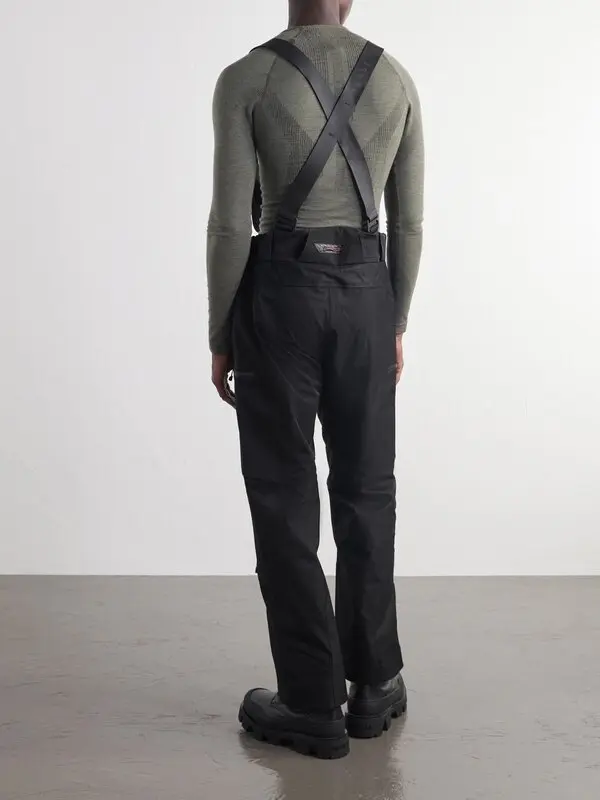 Sease Trace 2.0 Shell-trimmed Coated Wool And Cashmere-blend Twill Padded Ski Pants - Blue