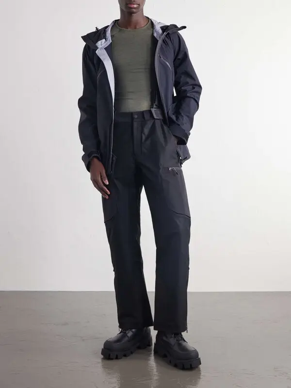 Sease Trace 2.0 Shell-trimmed Coated Wool And Cashmere-blend Twill Padded Ski Pants