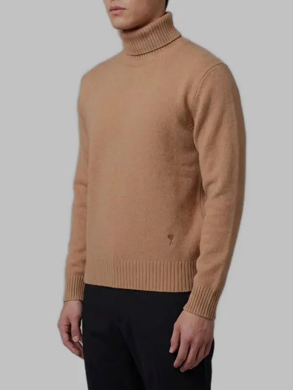 AMI Paris High Neck Knitted Jumper