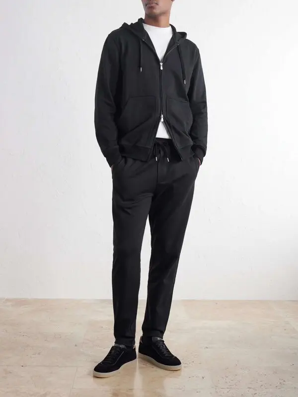 Brunello Cucinelli Cotton-blend Jersey Zip-up Hoodie