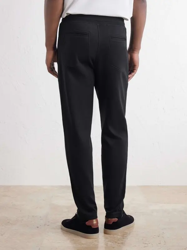 Brunello Cucinelli Tapered Cotton-stretch Jersey Drawstring Sweatpants