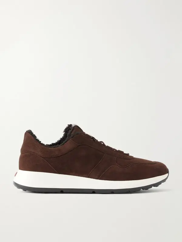 TOD'S Shearling-lined Suede Sneakers