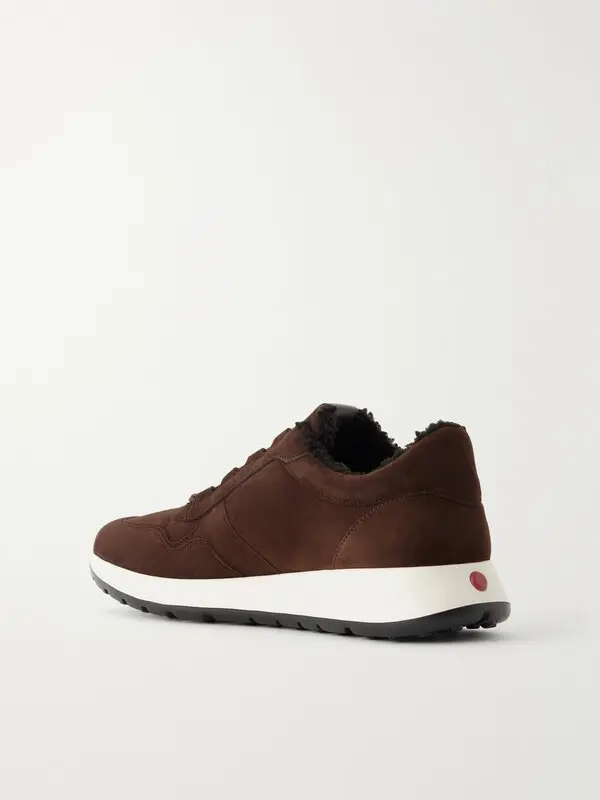 TOD'S Shearling-lined Suede Sneakers