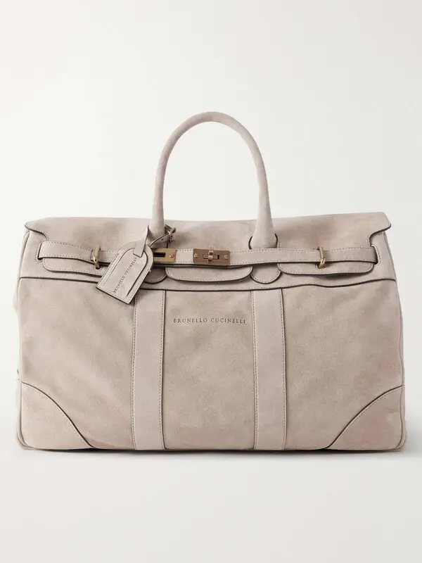 Brunello Cucinelli Country Suede Weekend Bag