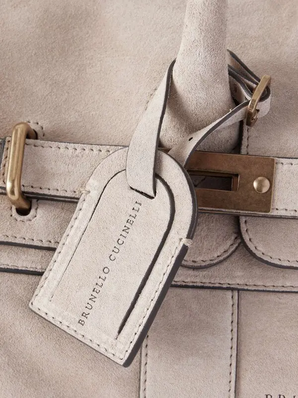 Brunello Cucinelli Country Suede Weekend Bag