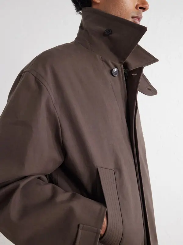 Dries Van Noten Belted Cotton-blend Gabardine Blouson Jacket