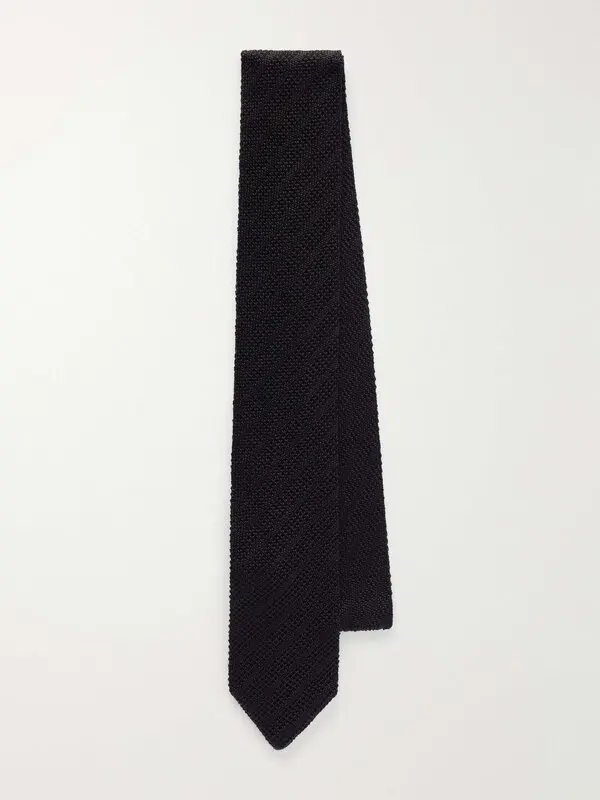 Brunello Cucinelli 8cm Knitted Silk Tie