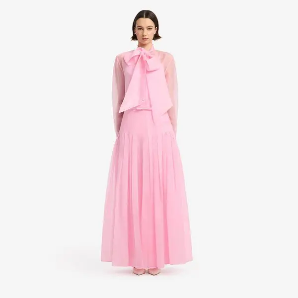 LEO LIN Juno Pleated Pants - Pink