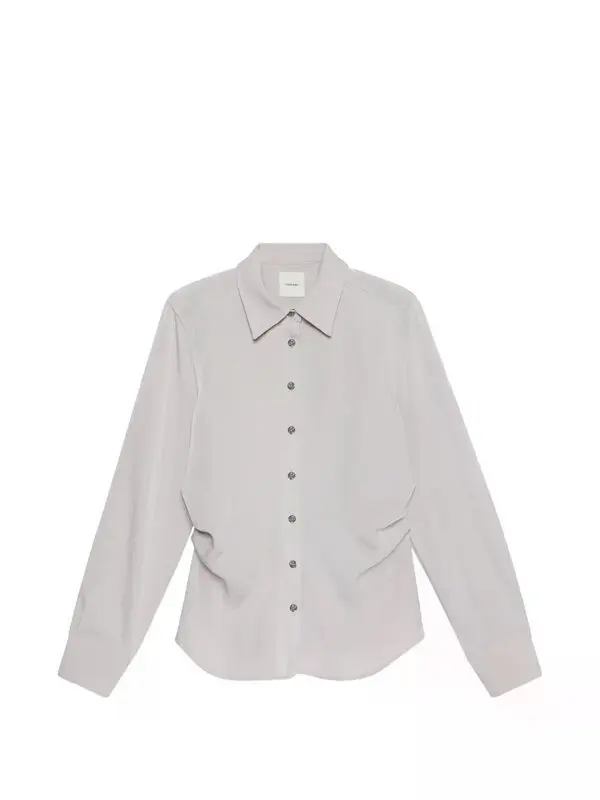 Calvin Klein Ruched-waist Shirt - Neutrals