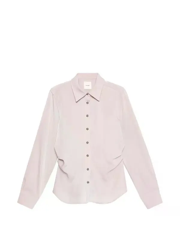 Calvin Klein Ruched-waist Shirt - Neutrals