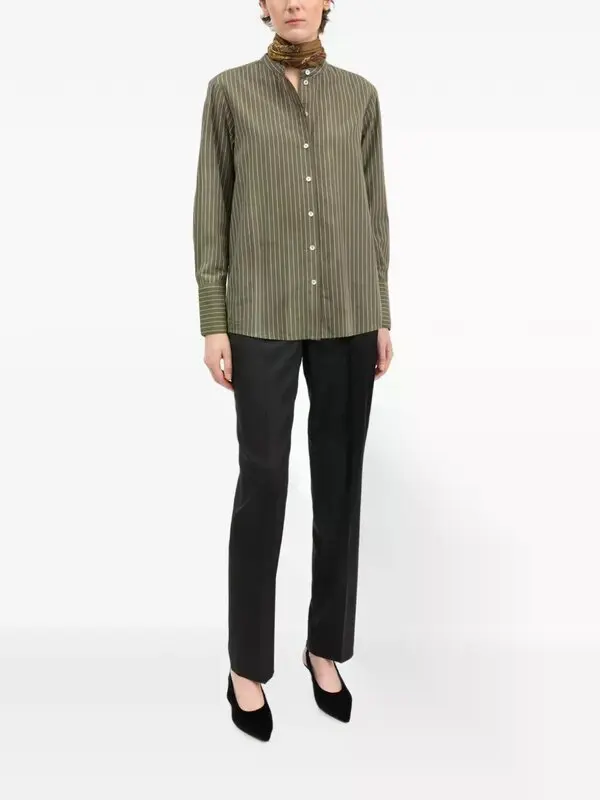 SKALL STUDIO Scot Striped Cotton Shirt - Green