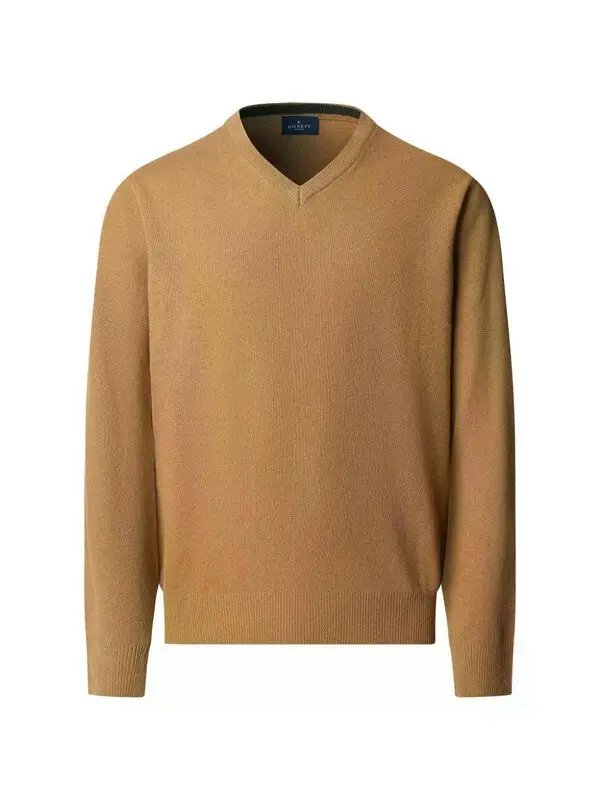HACKETT  V-neck Elbow-patch Sweater