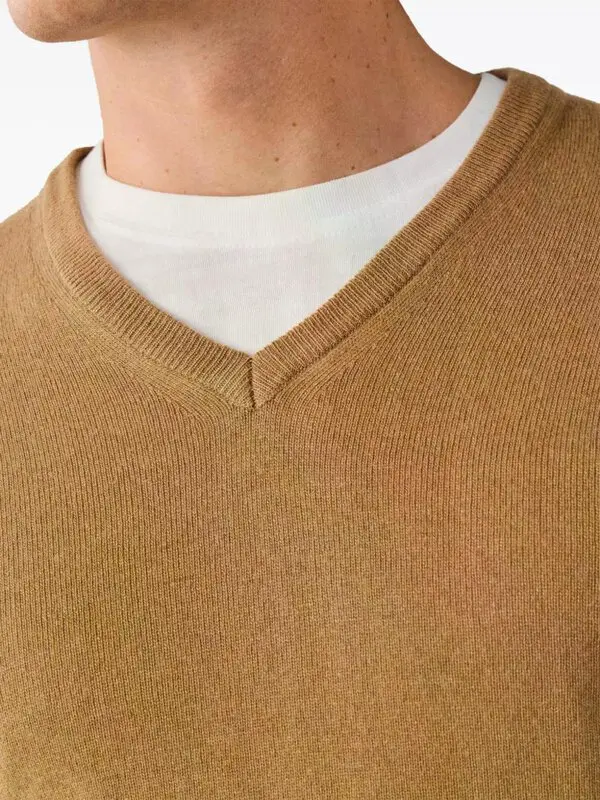 HACKETT  V-neck Elbow-patch Sweater