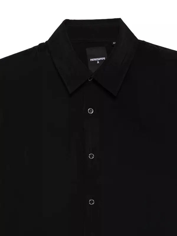 Patrizia Pepe Tonal-stitch Long-sleeve Shirt