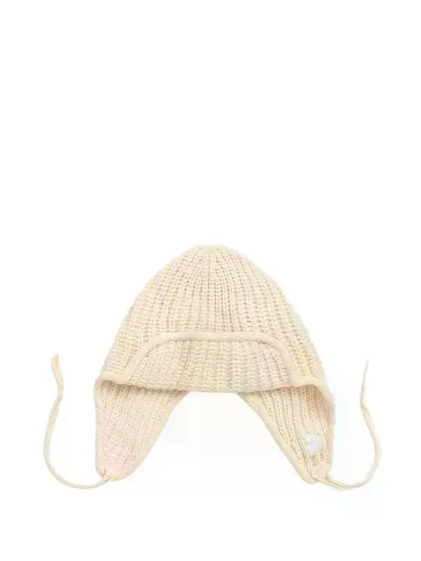 KANGOL Ribbed-knit Ear-flap Beanie Hat