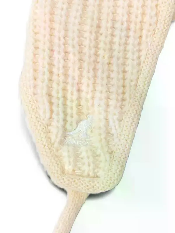 KANGOL Ribbed-knit Ear-flap Beanie Hat