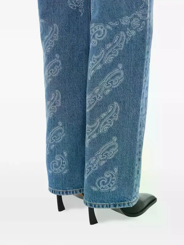 Off-White Paisley Susy Denim Pants