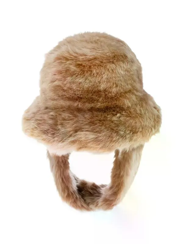 Loewe Lop Hat In Shearling - Brown