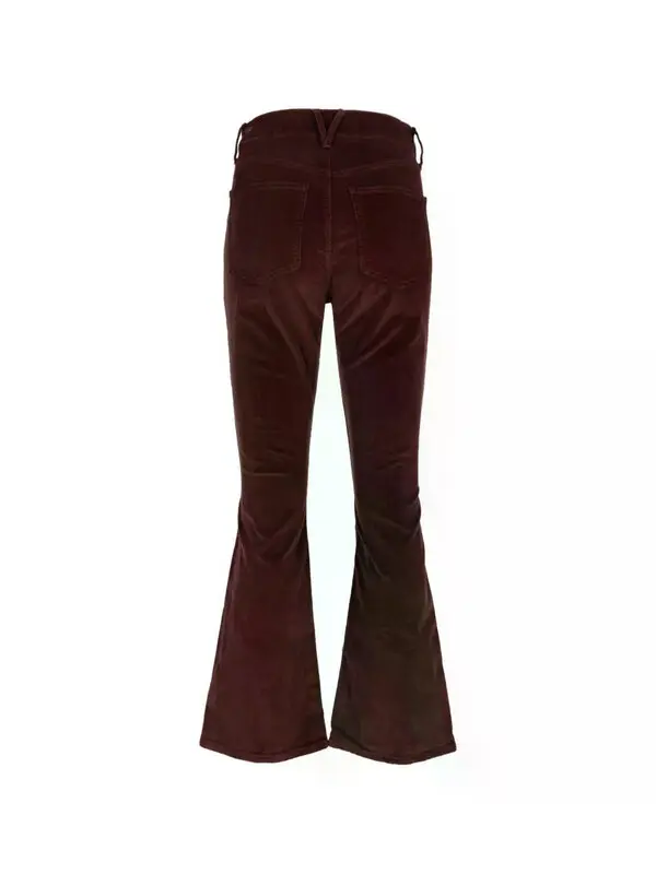 Veronica Beard Carson Corduroy Flared Jeans - Red