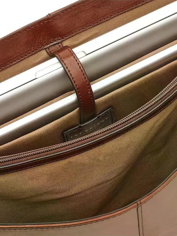 THE BRIDGE Vespucci Leather Briefcase