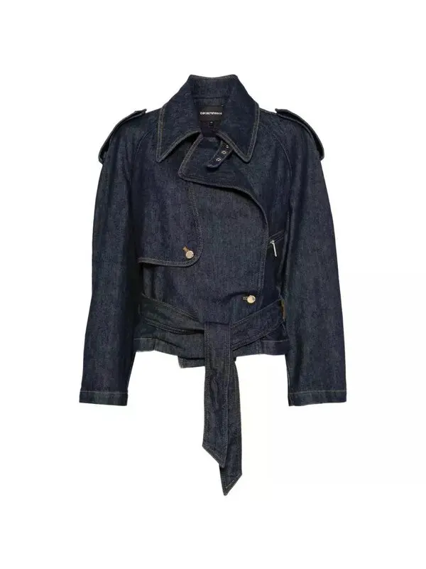 Emporio Armani Belted Denim Jacket