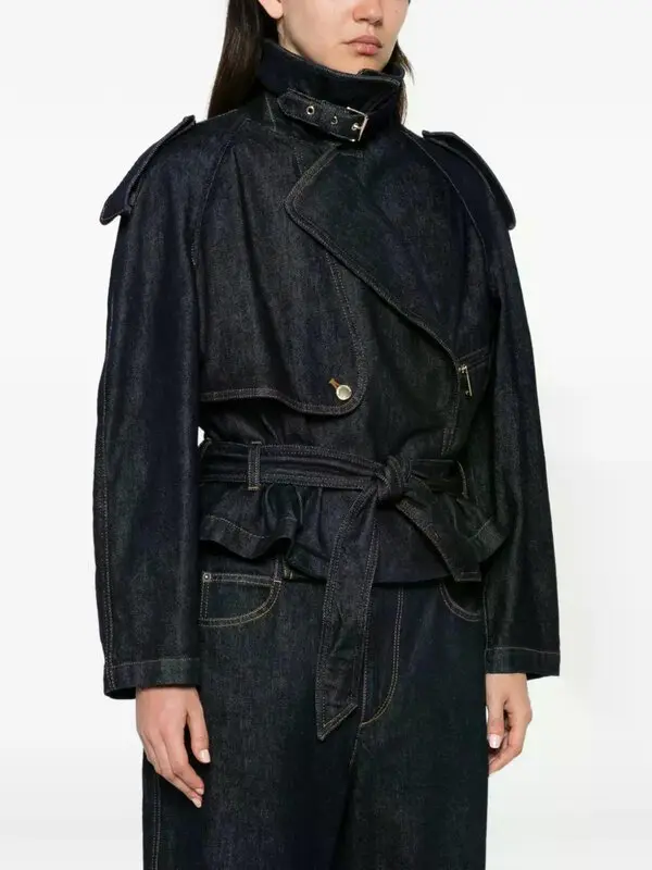 Emporio Armani Belted Denim Jacket