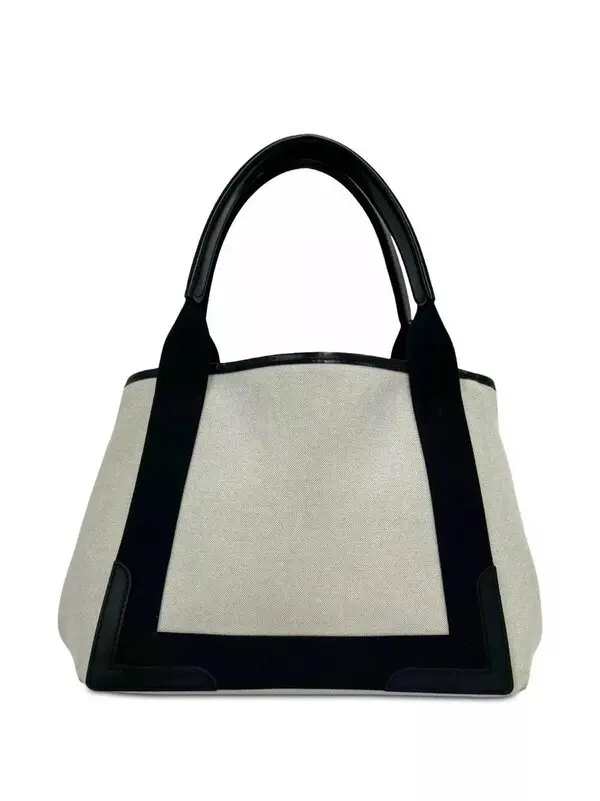Balenciaga 2000-2026 Canvas Navy Cabas Xs Satchel