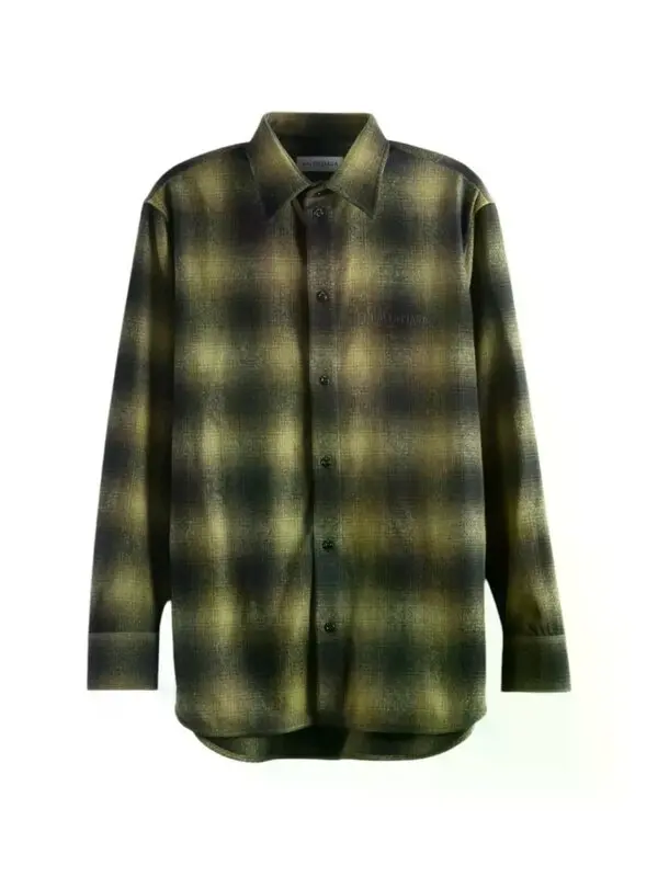 Balenciaga Check-pattern Button-down Shirt
