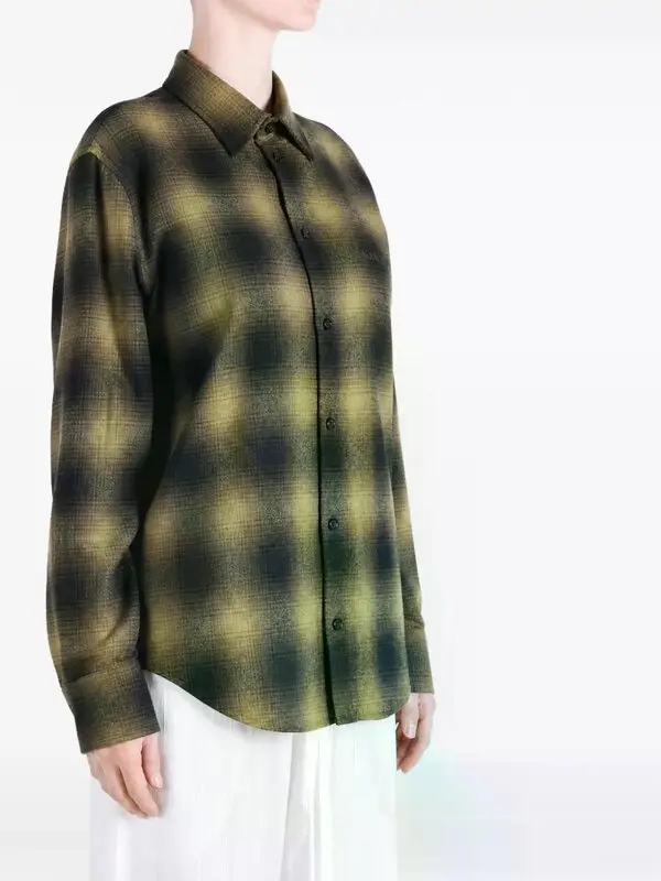 Balenciaga Check-pattern Button-down Shirt