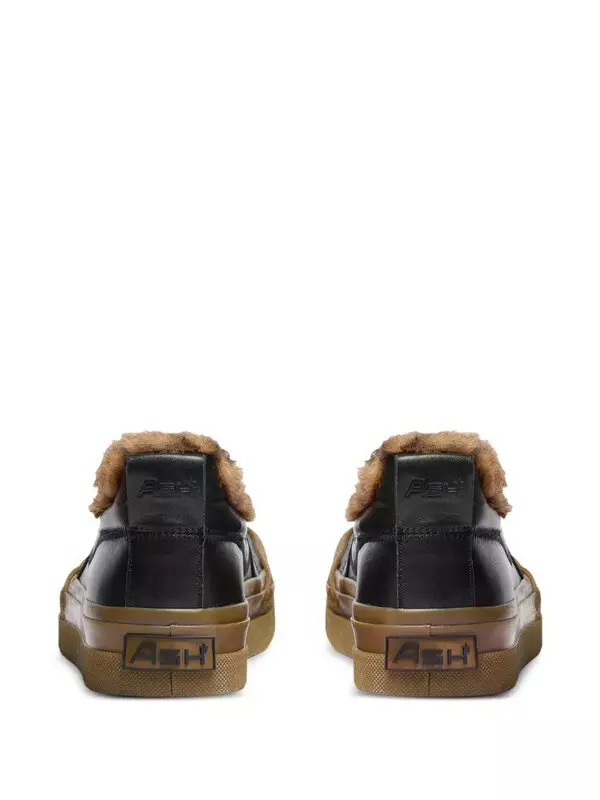 Ash Anemone Fur Trim Slip-on Sneakers