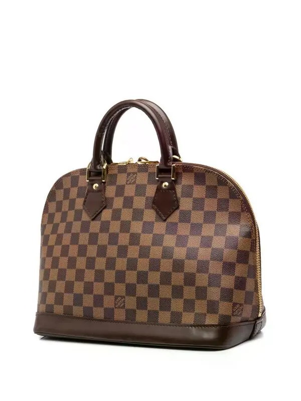 LOUIS VUITTON 2004 Damier Ebene Alma Pm Handbag