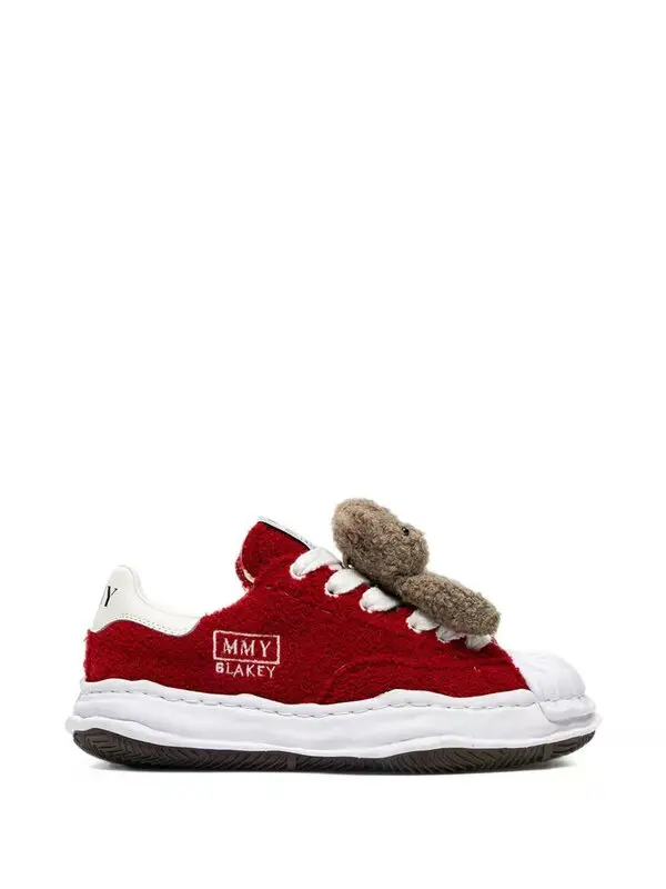 Mihara Yasuhiro X Pink House Blakey Og Sole Chenille-embroidered Low-top Sneakers - Red