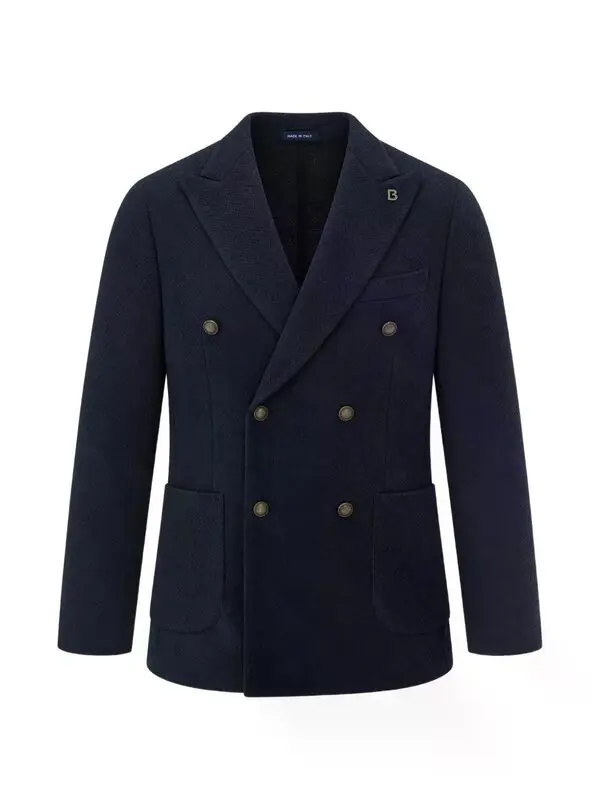 BRERAS MILANO Double-breasted Peak-lapel Jacket