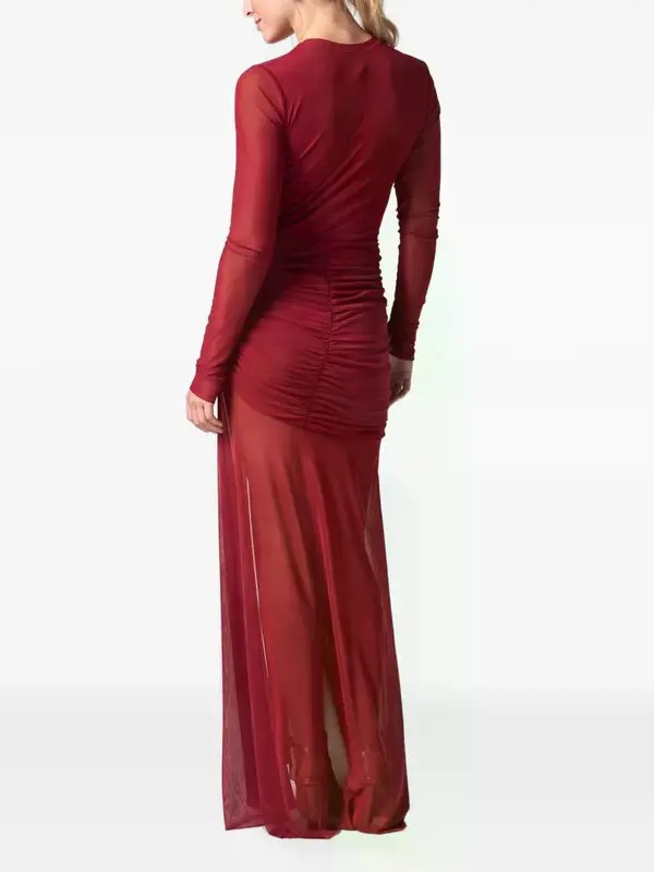 JBQ Serene 2.0 Ruched Maxi Dress - Red