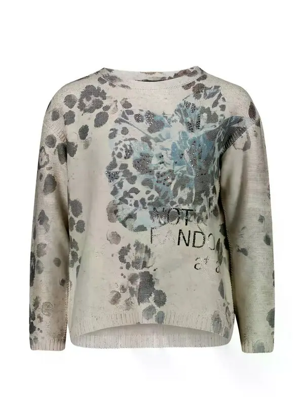 BETTY BARCLAY Rhinestone-embellished Sweater - Neutrals