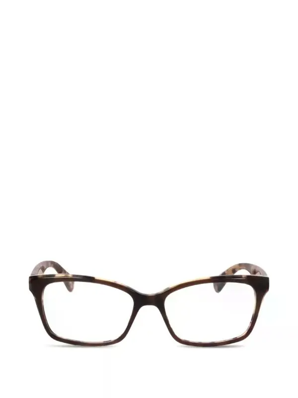 Kate Spade New York Tortoiseshell-effect Rectangle-frame Glasses - Brown