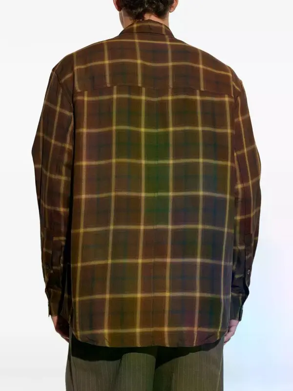 SONG FOR THE MUTE Check-pattern Patch-pocket Shirt