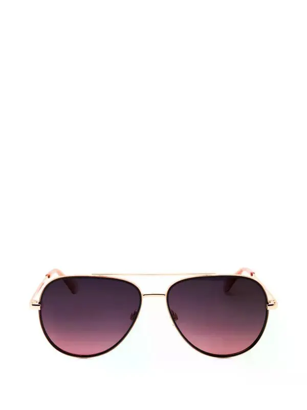 PRIVE REVAUX Glowin Hour Pilot-frame Sunglasses