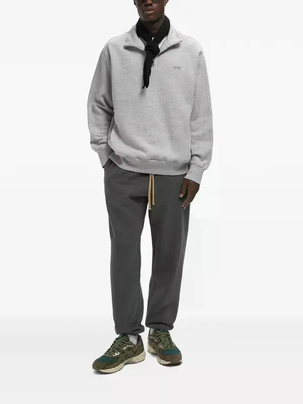 OLAF Quarter-zip Logo-embroidered Sweatshirt