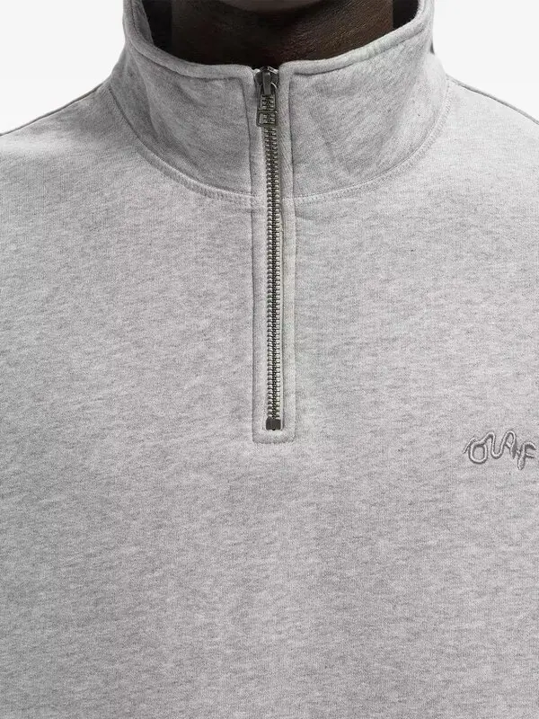 OLAF Quarter-zip Logo-embroidered Sweatshirt