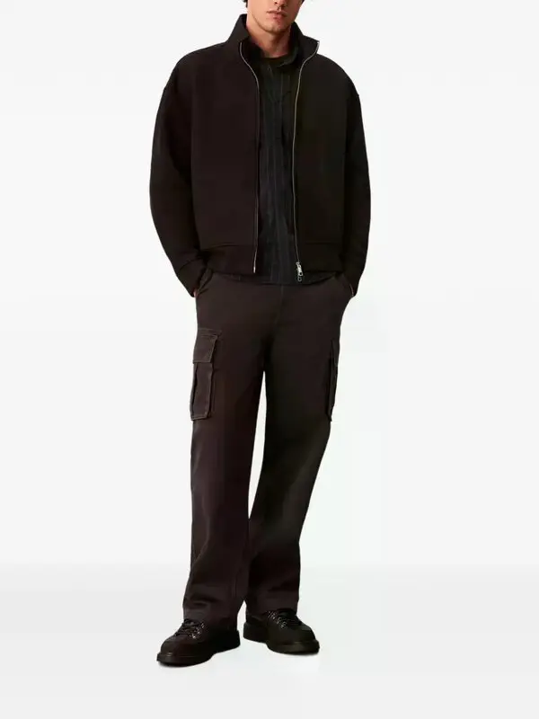 Calvin Klein Logo-embroidered High-neck Jacket