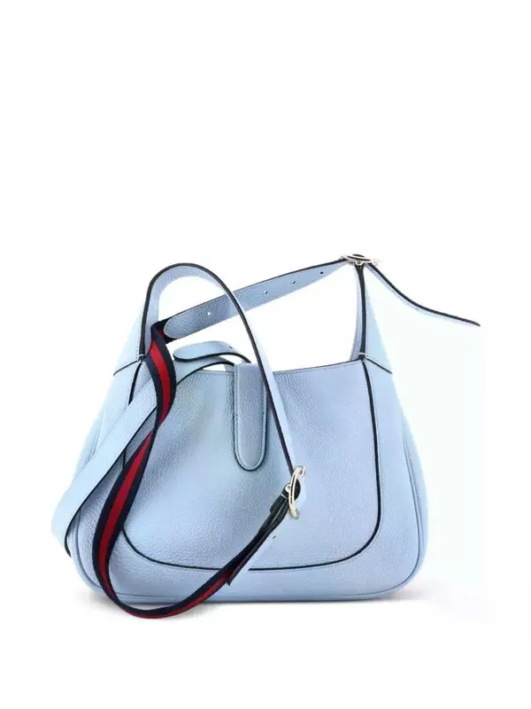 Gucci Jackie 1961 Leather Small Shoulder Bag - Blue