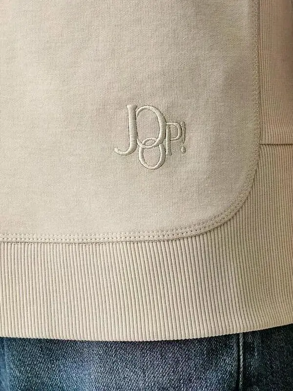 JOOP! Logo-embroidered Side-slit Hoodie
