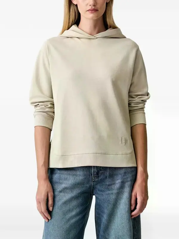 JOOP! Logo-embroidered Side-slit Hoodie
