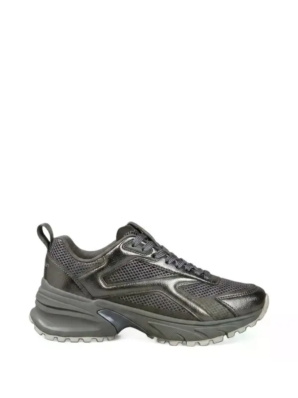 Calvin Klein Metallic-effect Mesh Sneakers