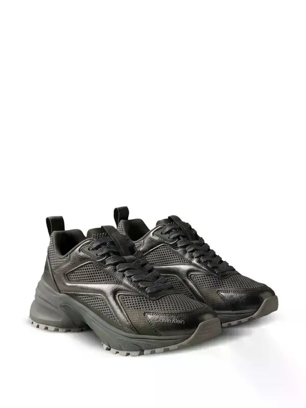 Calvin Klein Metallic-effect Mesh Sneakers