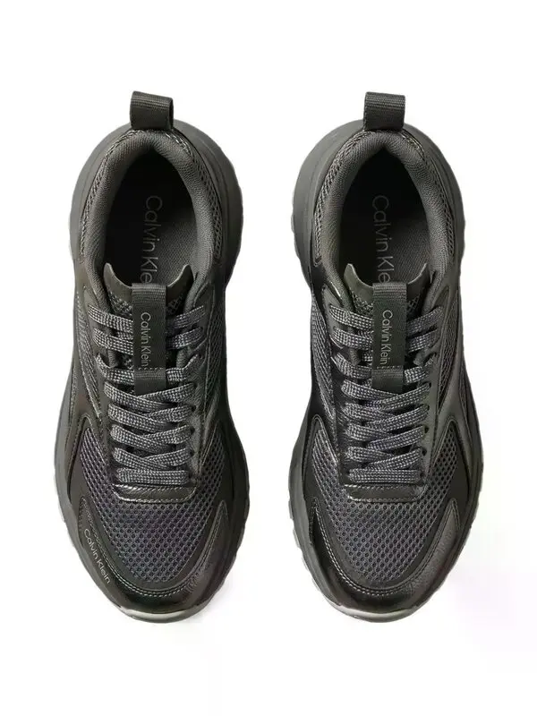 Calvin Klein Metallic-effect Mesh Sneakers